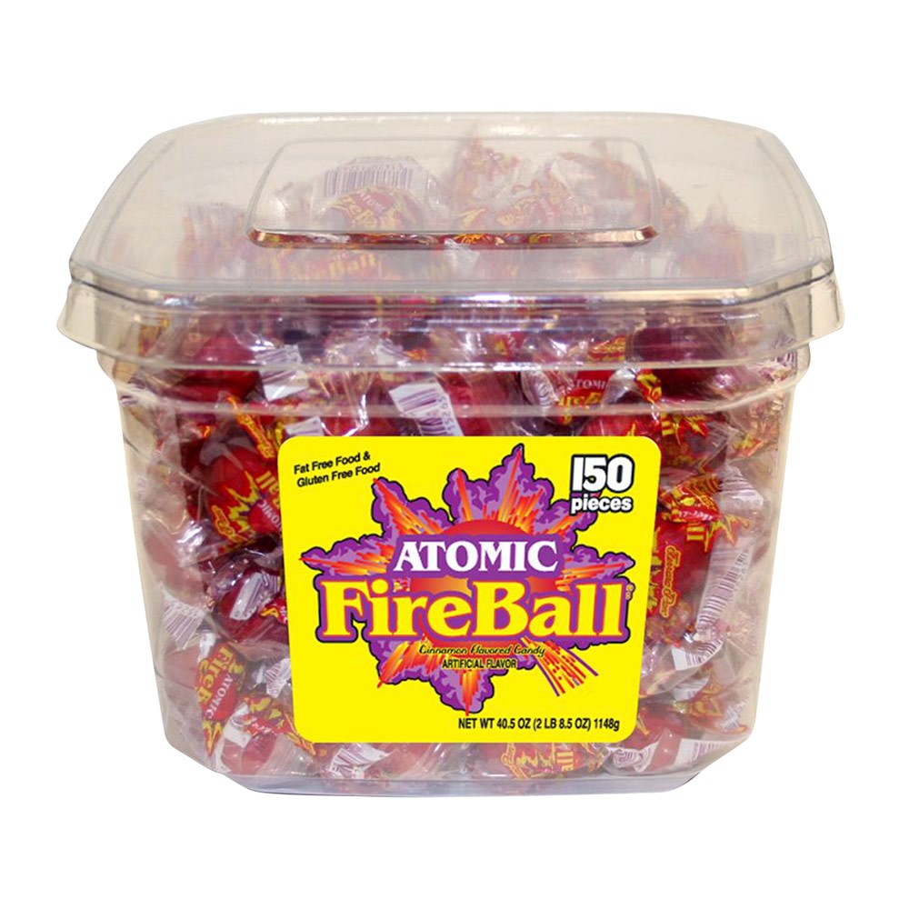 ATOMIC FIREBALL TUB 150PCS – Georgia Wholesale